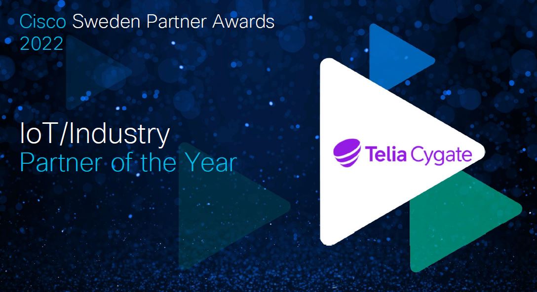 Telia Cygate utses till årets IoT-partner i Nordeuropa - Telia Cygate